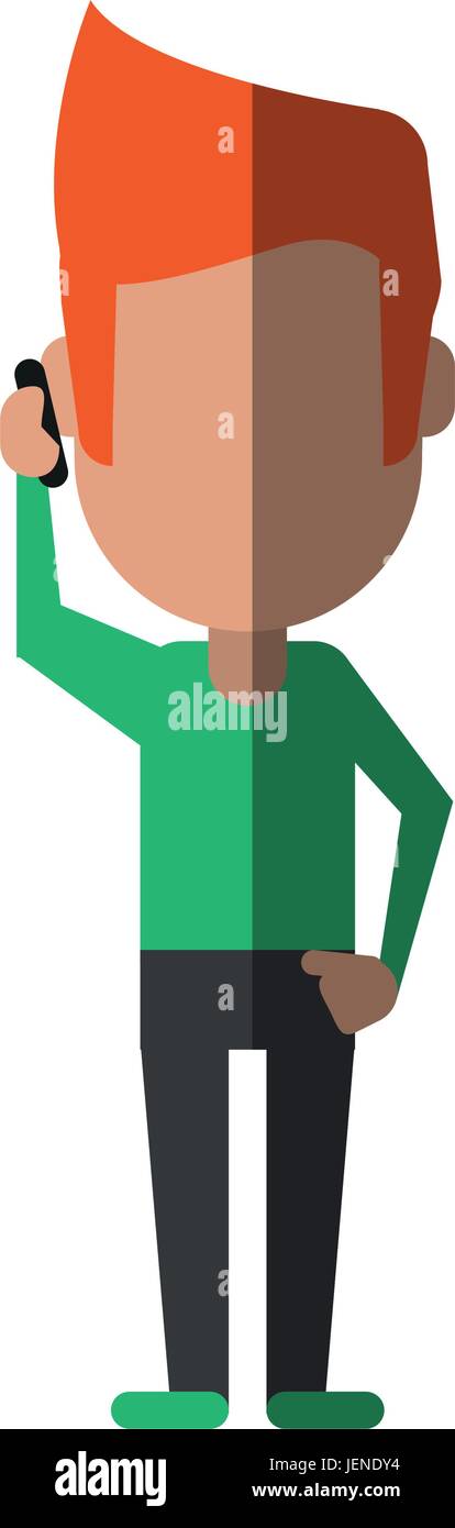 Man avatar smartphone person Stock Vector Images - Alamy