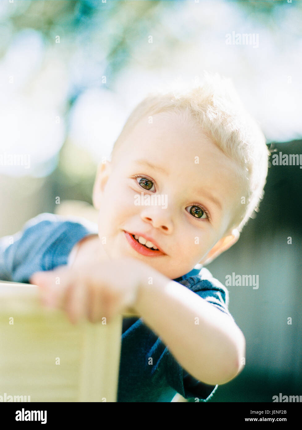 Portrait of a smiling boy Stock Photo - Alamy