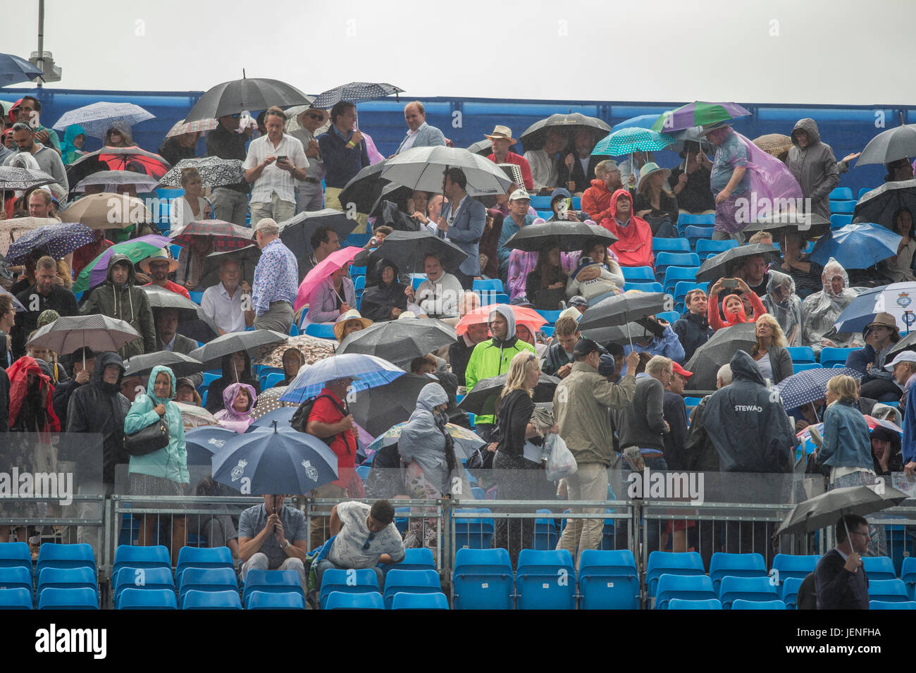 Heavy rain interrupts play hi-res stock photography and images - Alamy