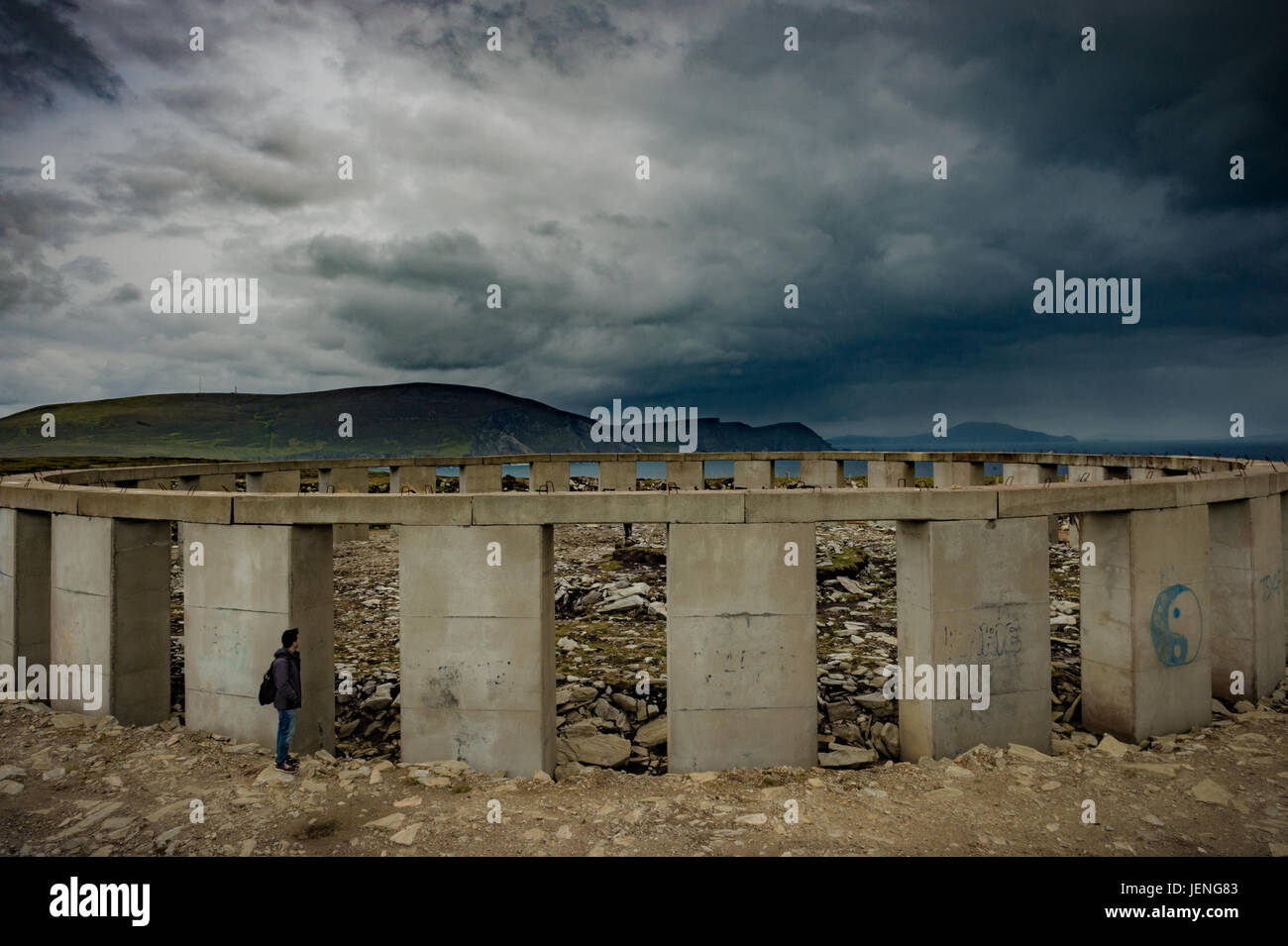 Achill henge, Achill, Co. Mayo Stock Photo - Alamy