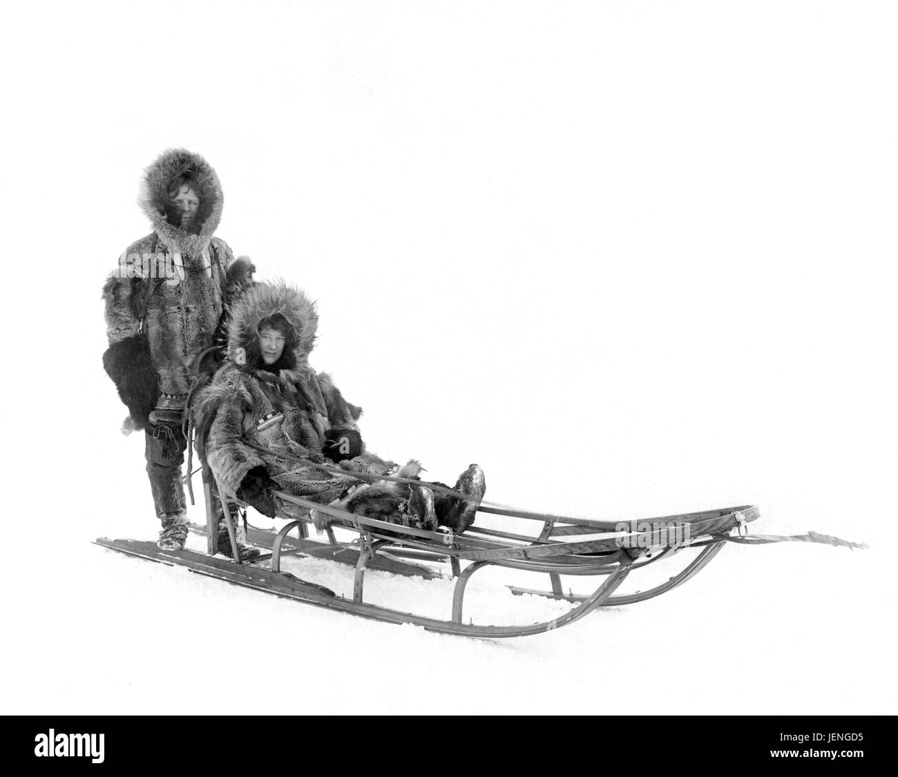 Vintage dog sled Cut Out Stock Images & Pictures - Alamy