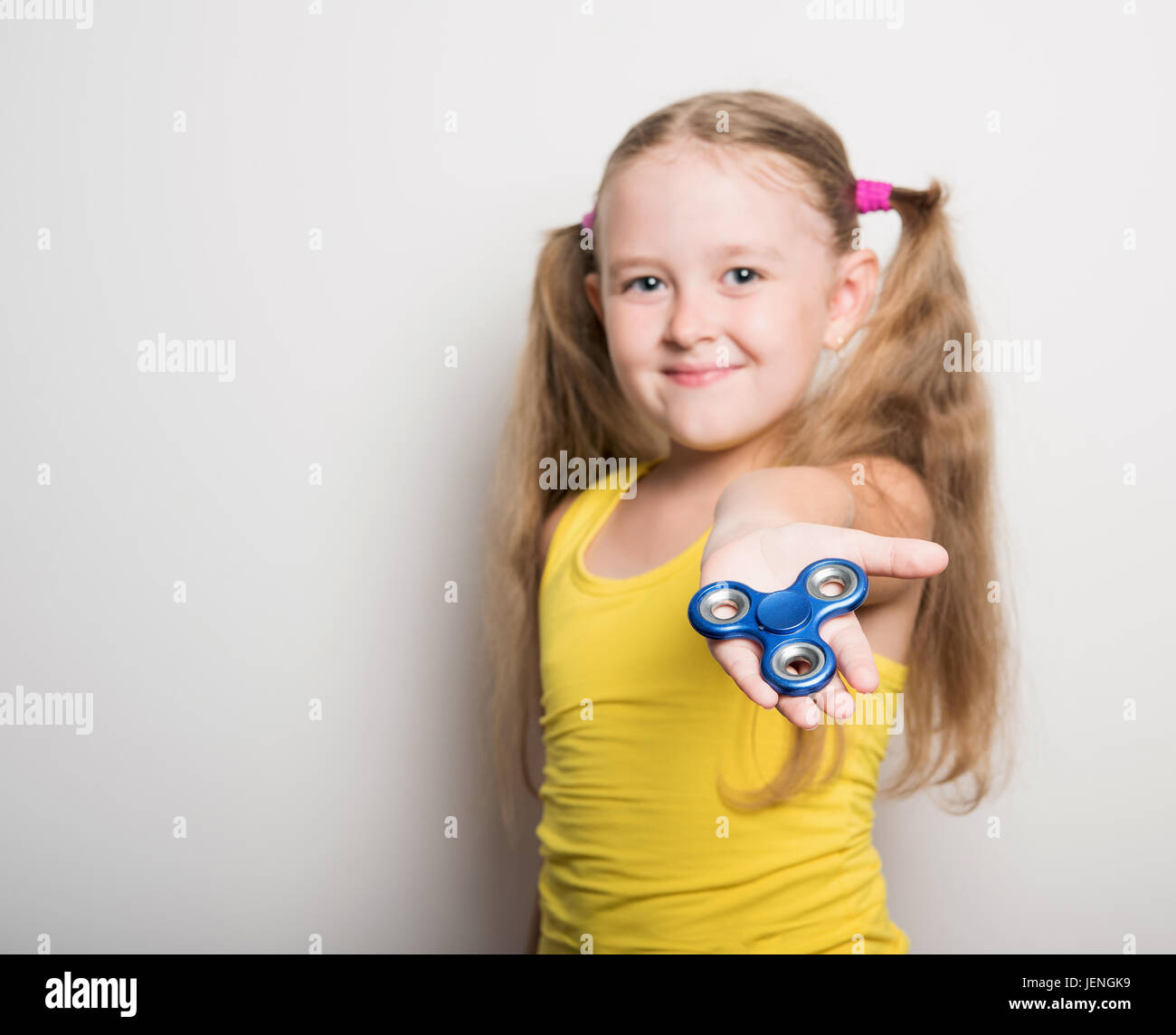 child with a bright spinner Stock Photo - Alamy