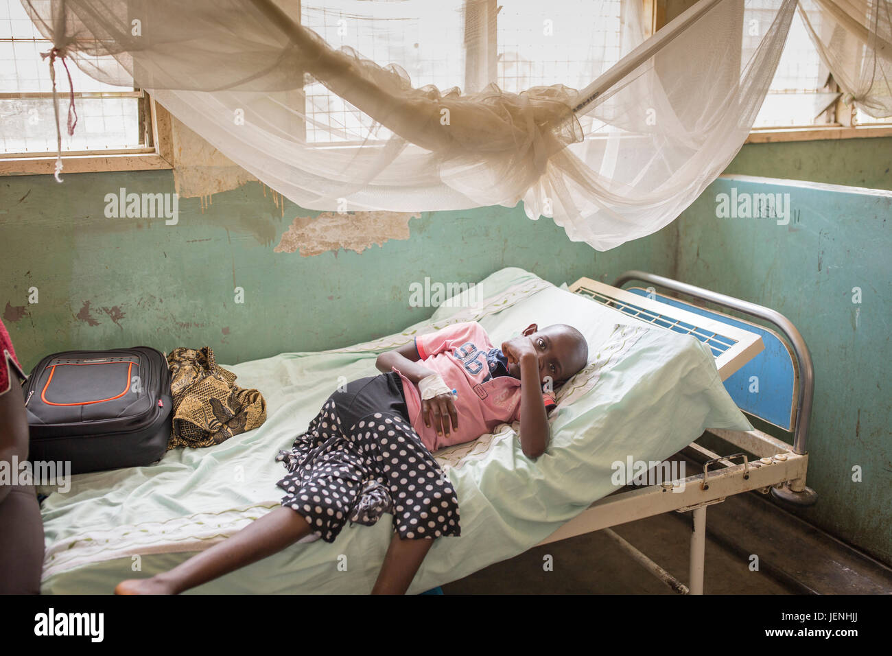Patients rest on the wards of an underserved hospital in Bundibugyo ...
