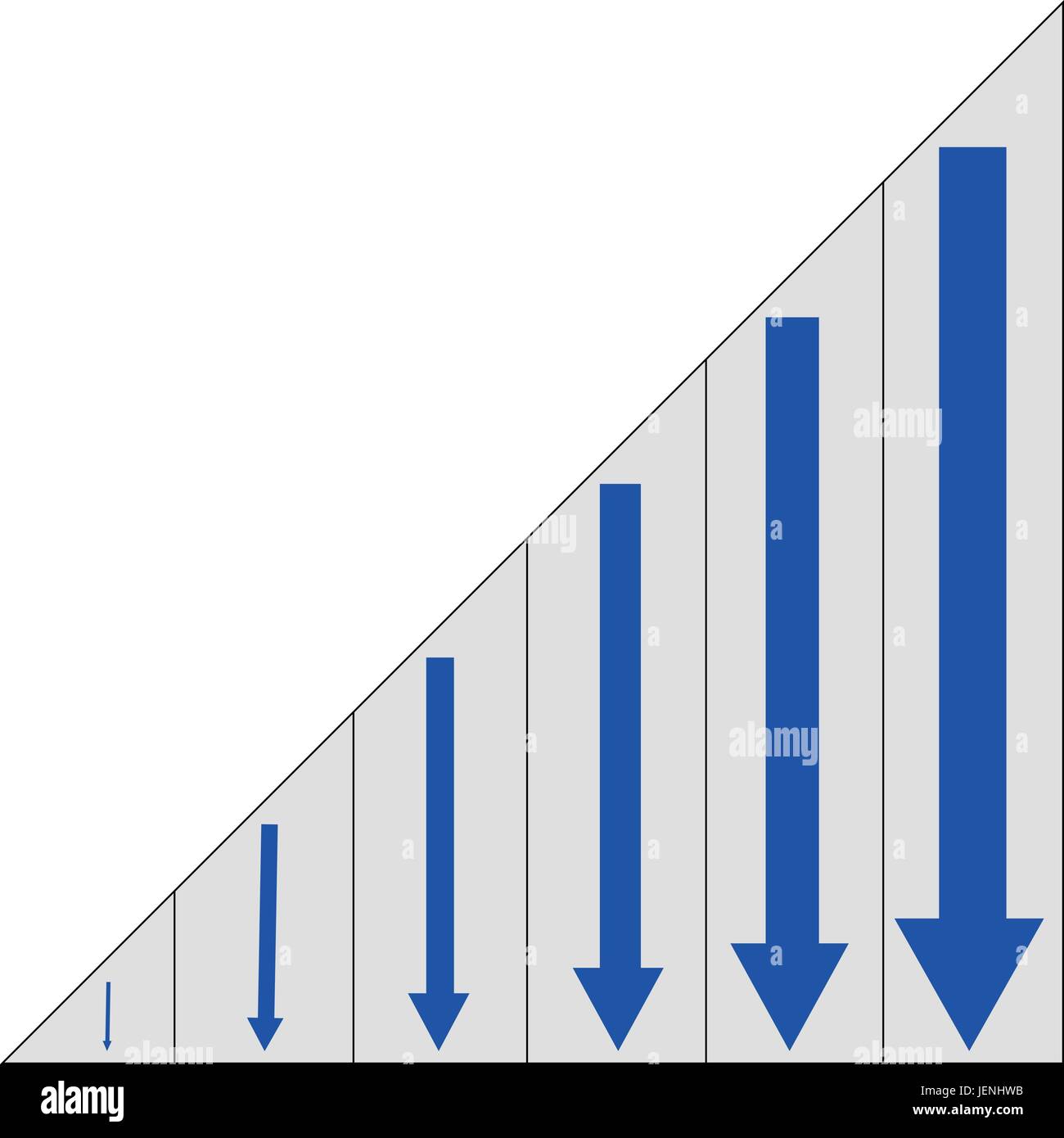 Graph showing downward trend Stock Vector Images - Alamy