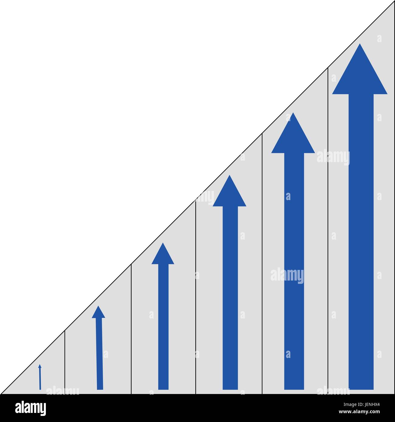 Arrow showing upward trend hi-res stock photography and images - Alamy