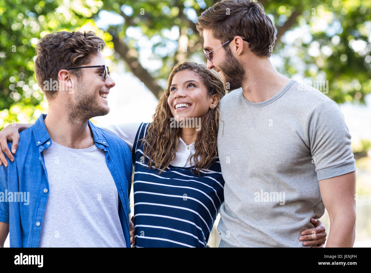 Hip friends enjoying time together Stock Photo - Alamy
