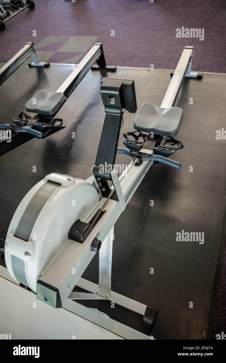 Close up of a Rowing machine Stock Photo - Alamy