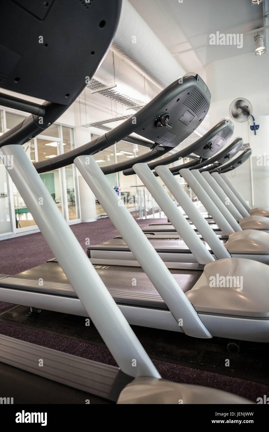 Close up of some Treadmills Stock Photo - Alamy