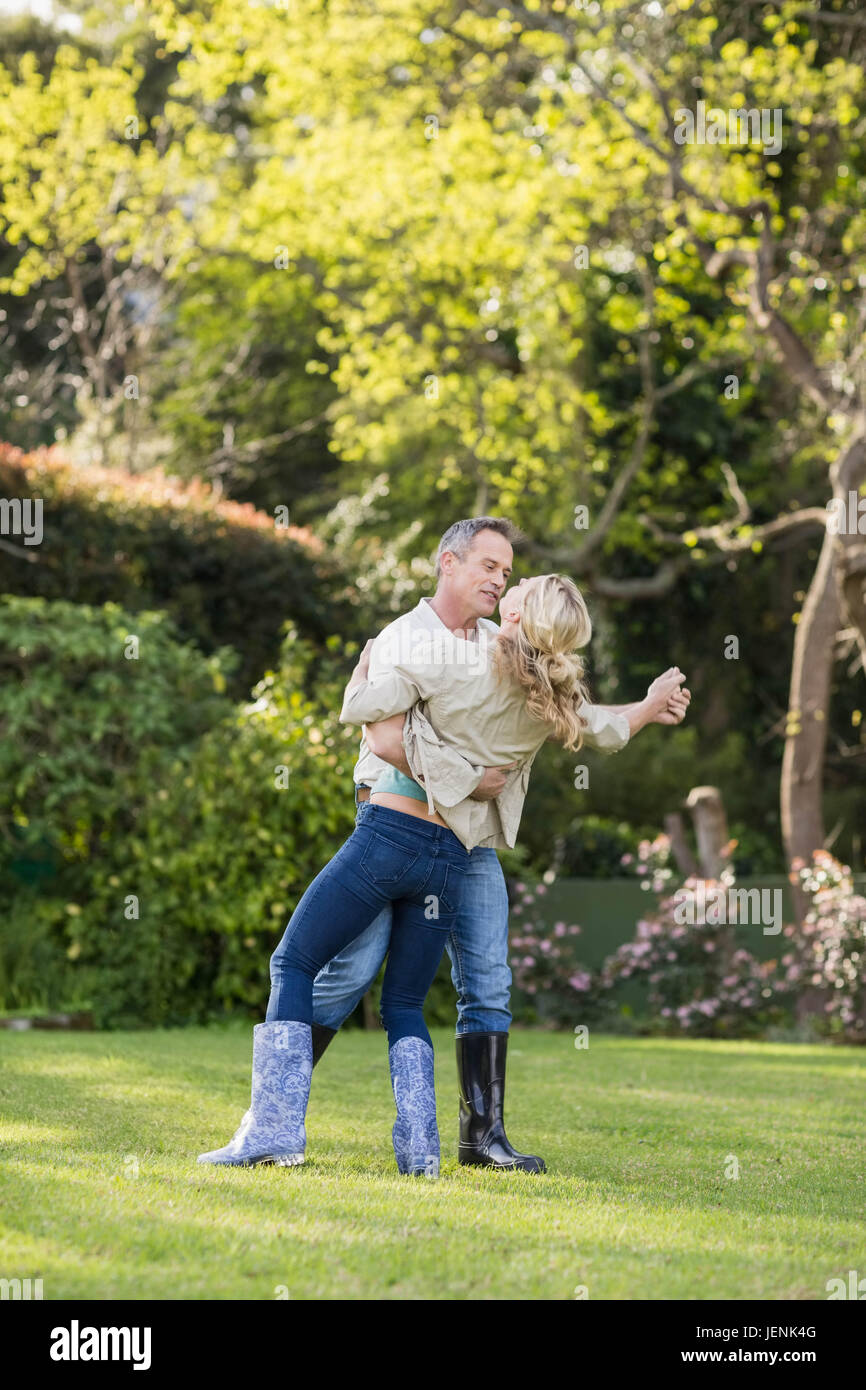 Cute couple dancing Stock Photo - Alamy