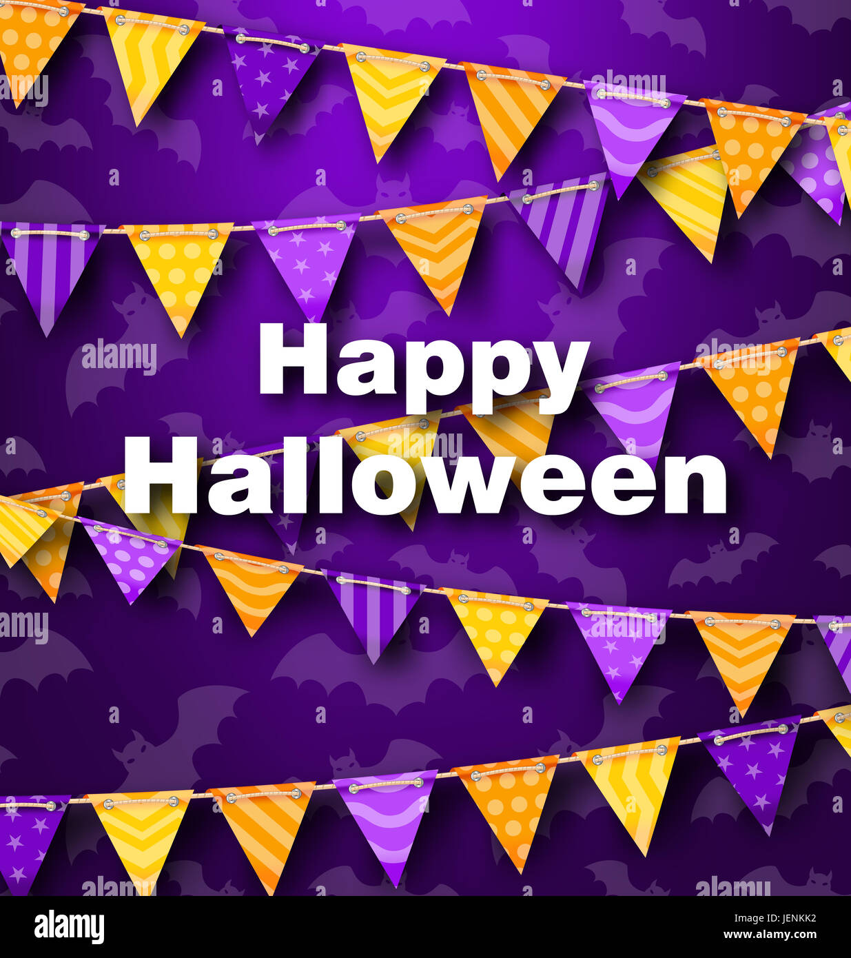 Illustration Colorful Hanging for Triangular String Halloween Party ...