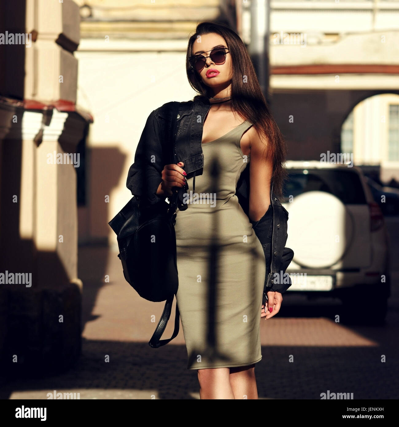 Beautiful classy lady in street hi-res stock photography and images - Alamy