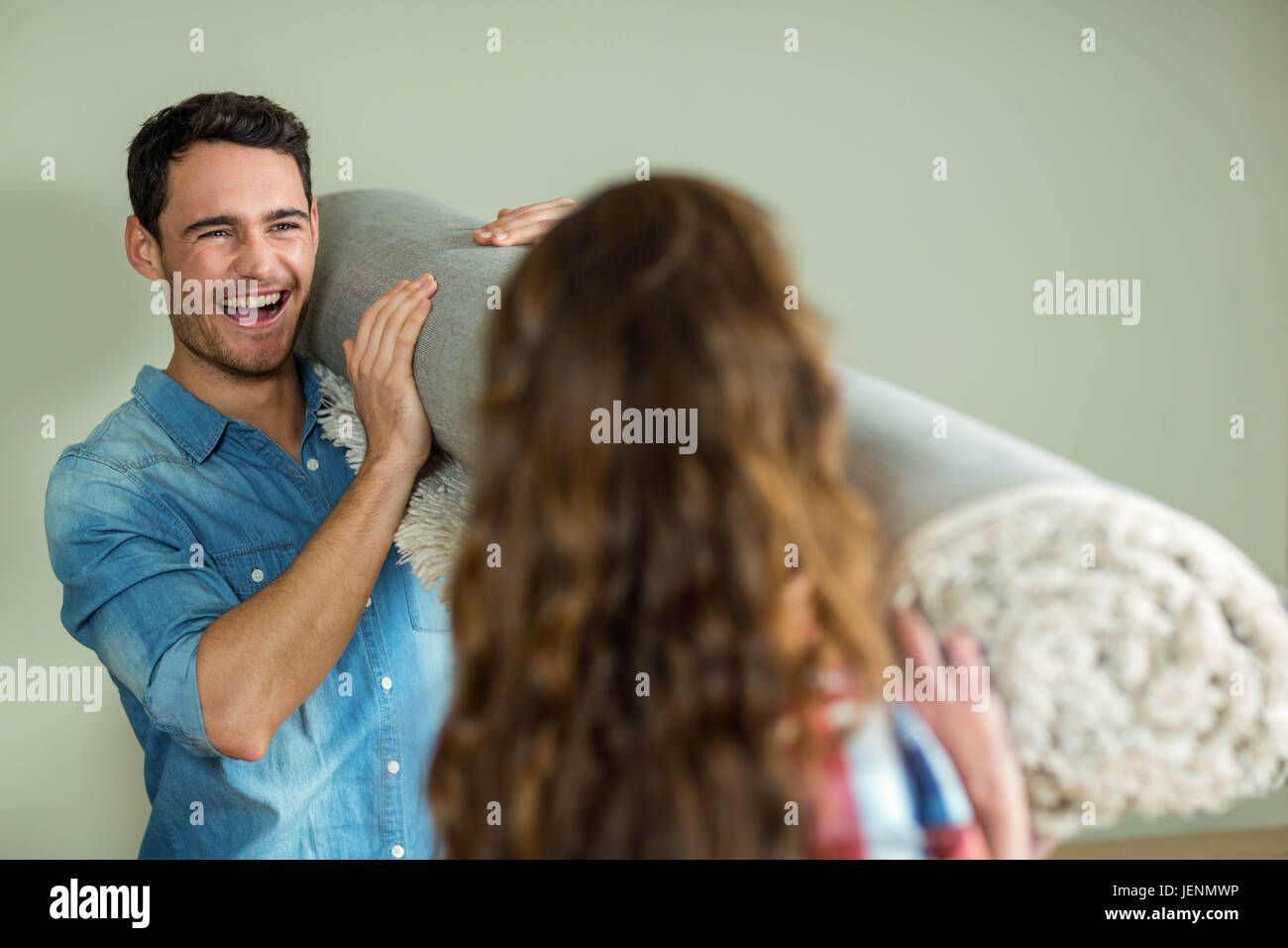 Rolled up rug hi-res stock photography and images - Alamy