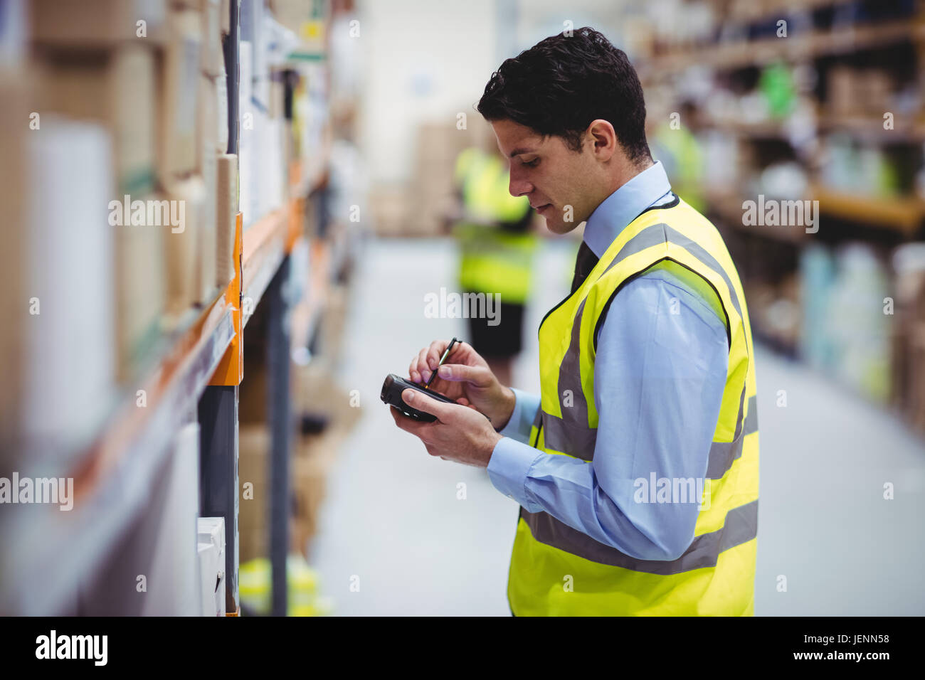 Hand held scanner hi-res stock photography and images - Alamy