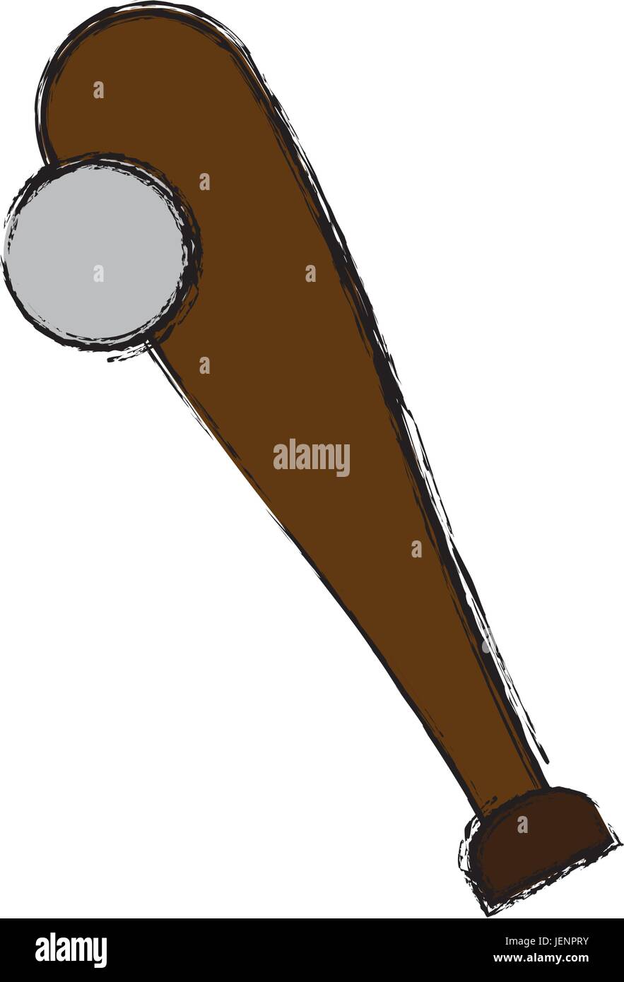 brazil baseball bat and ball sport vector Stock Vector Image & Art - Alamy