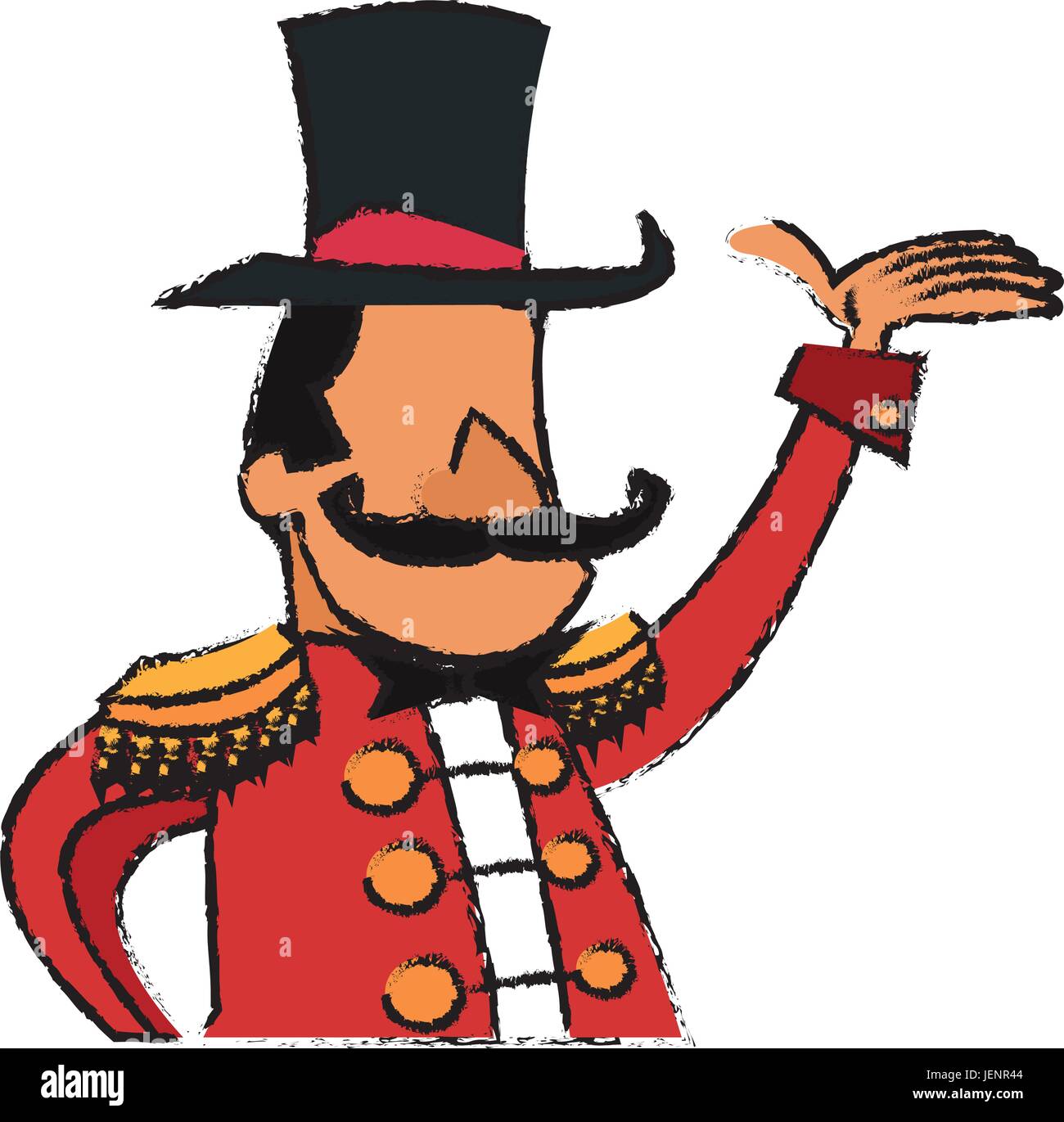 cartoon host man circus festival Stock Vector Image & Art - Alamy