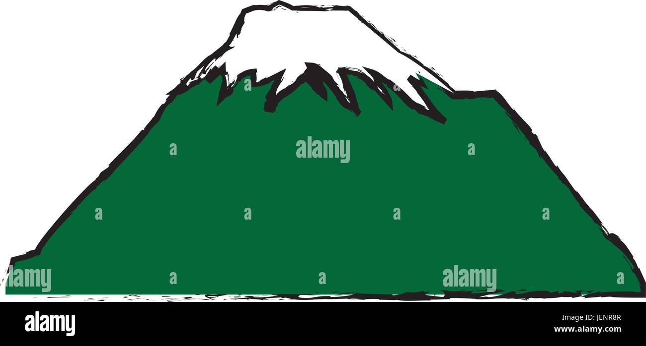 Rocks mountain peak snow winter Stock Vector Images - Alamy