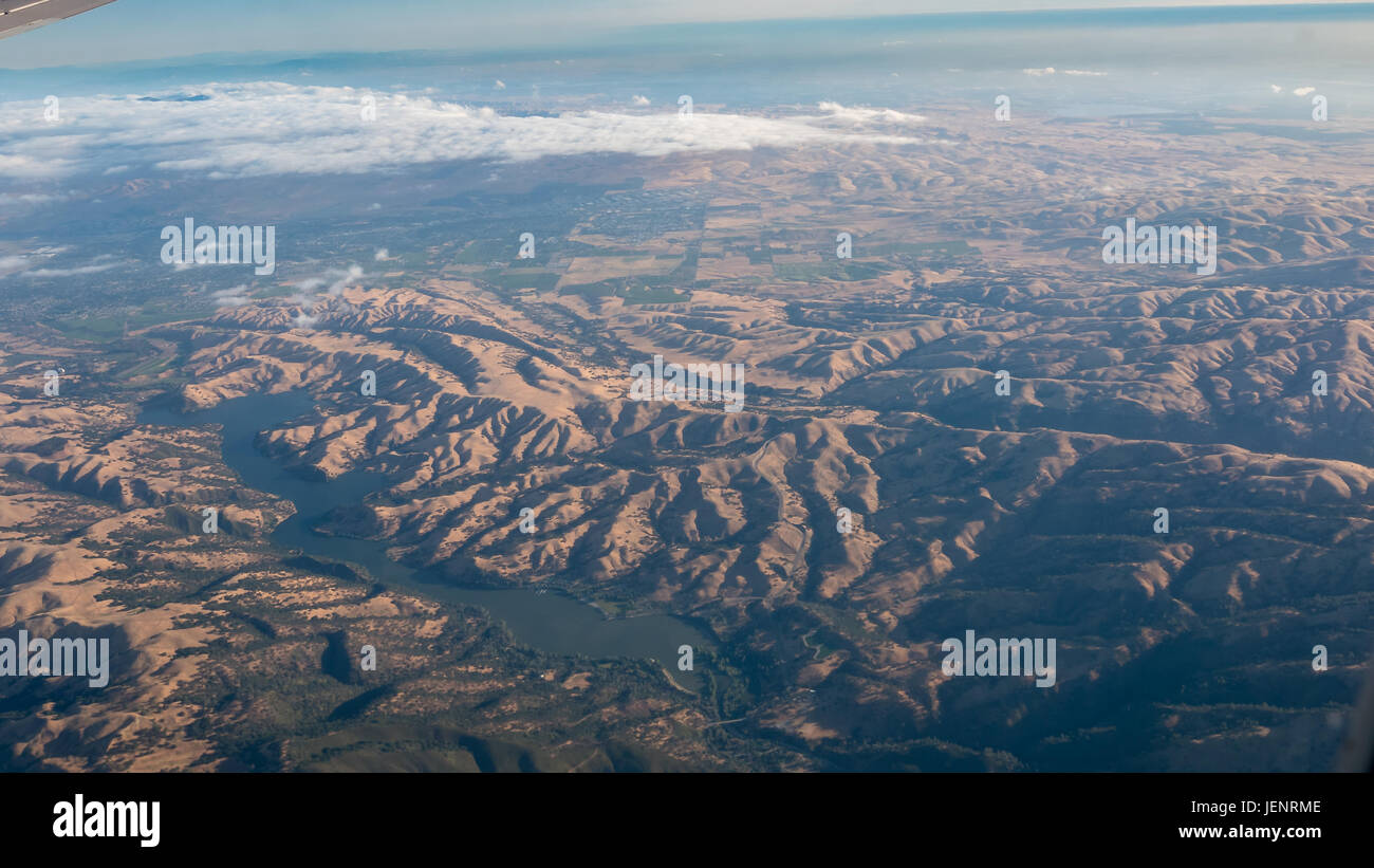 Aerial View of Mountain System in California Stock Photo - Alamy