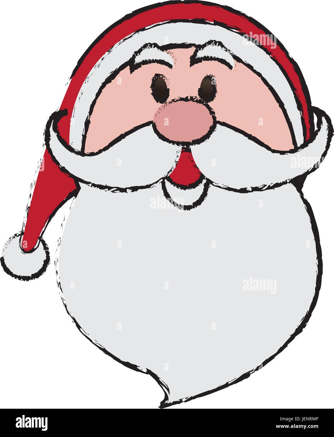 cute christmas santa claus happy celebration cartoon Stock Vector Image ...