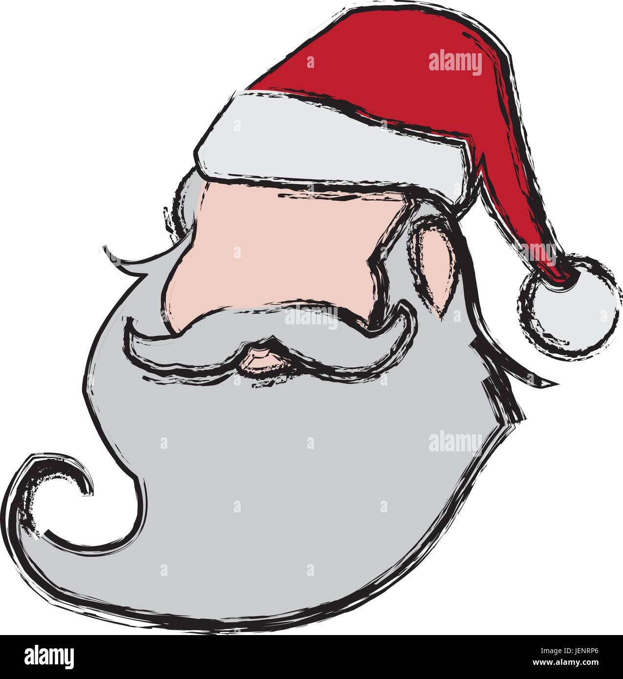 cute christmas santa claus happy celebration cartoon Stock Vector Image ...