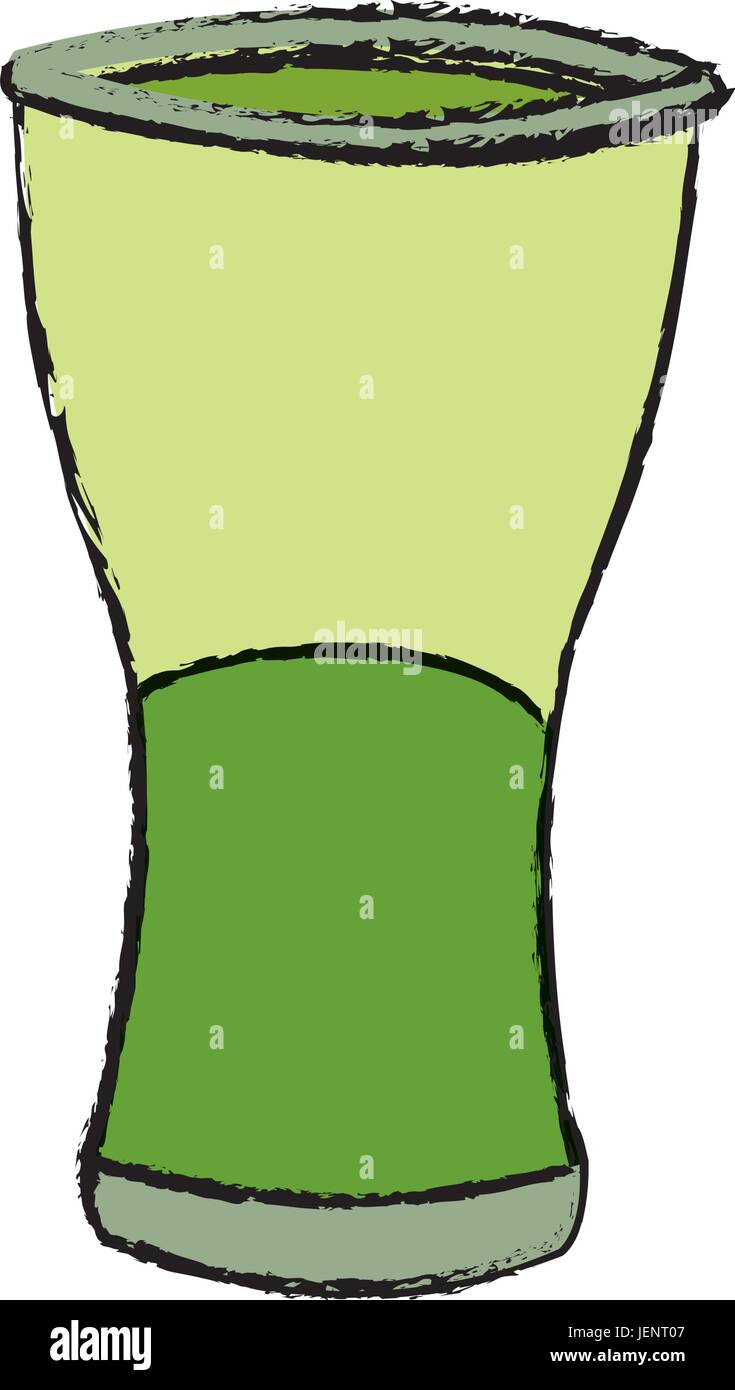 green glass cup beverage drink bar object Stock Vector Image & Art - Alamy