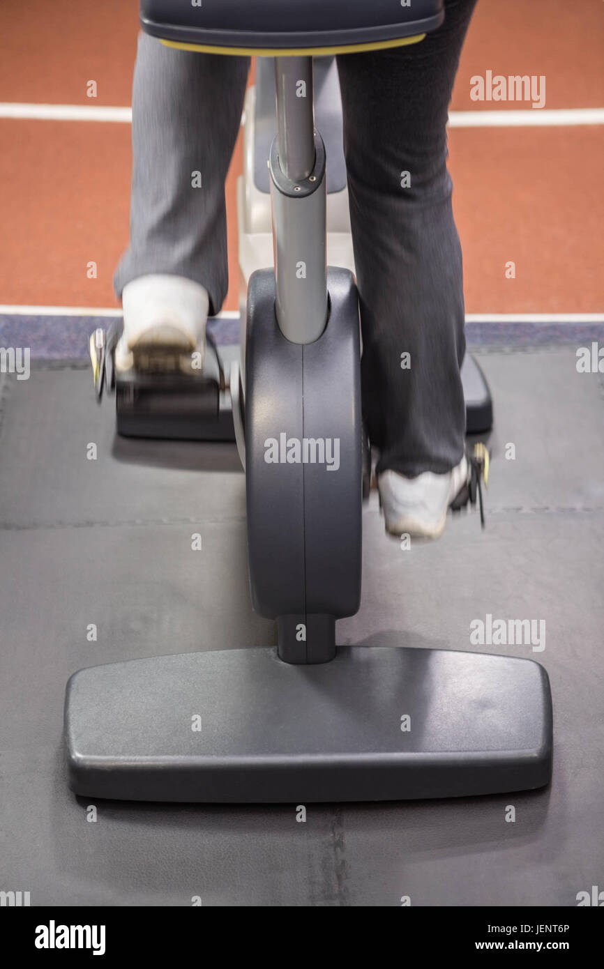 Exercise bike feet gym hi-res stock photography and images - Alamy