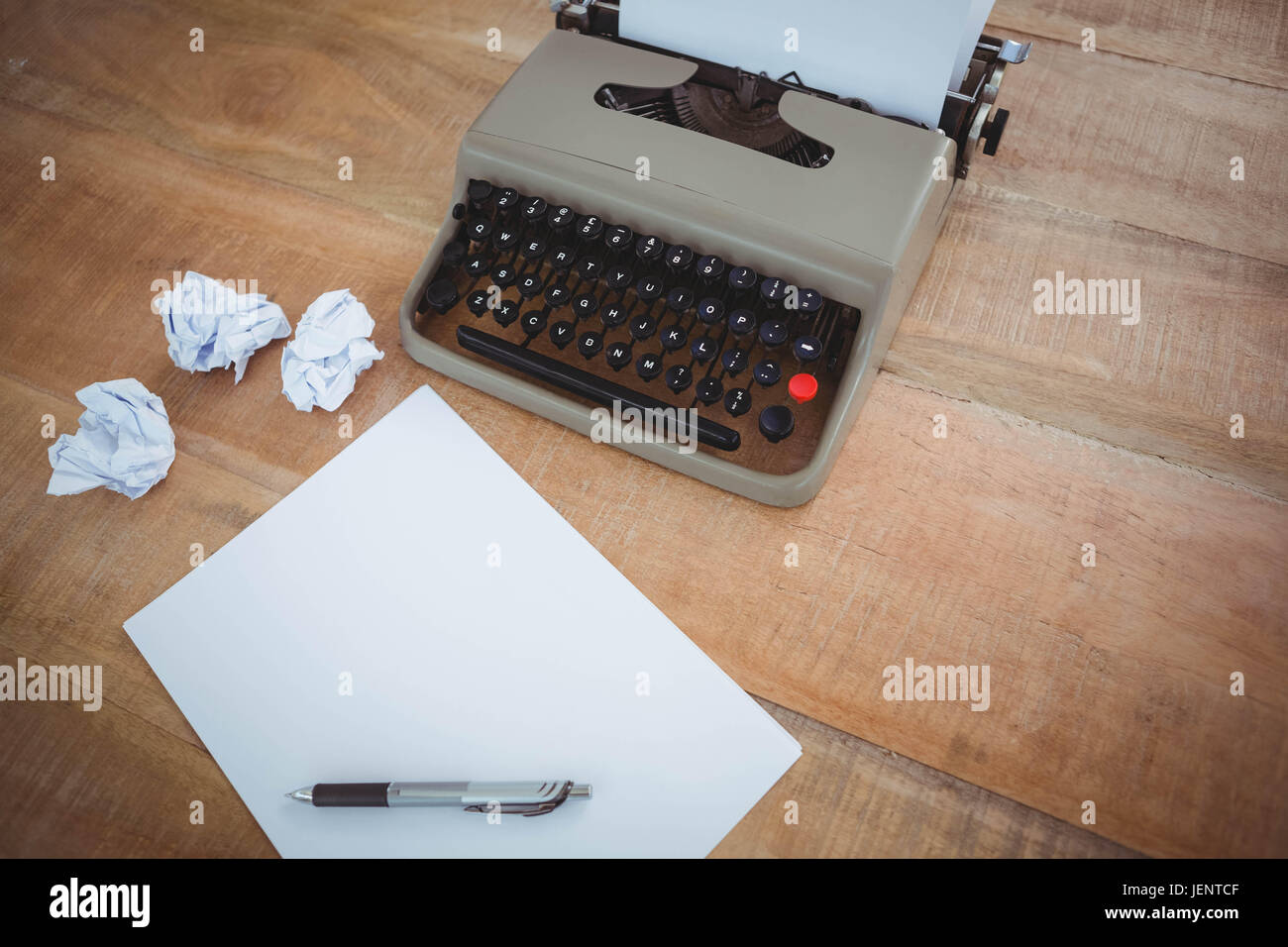 View of old typewriter Stock Photo - Alamy