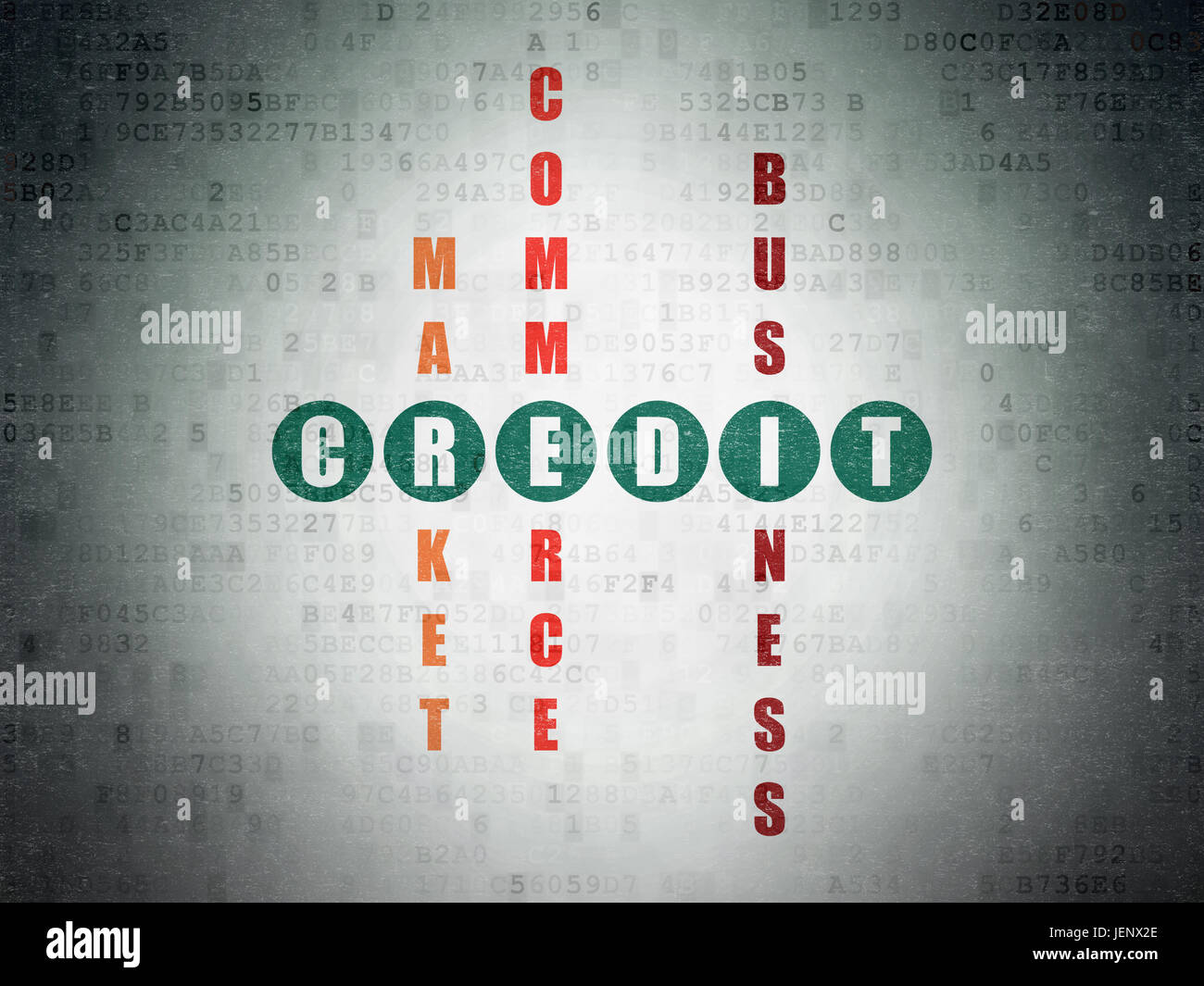 Banking concept: Credit in Crossword Puzzle Stock Photo - Alamy