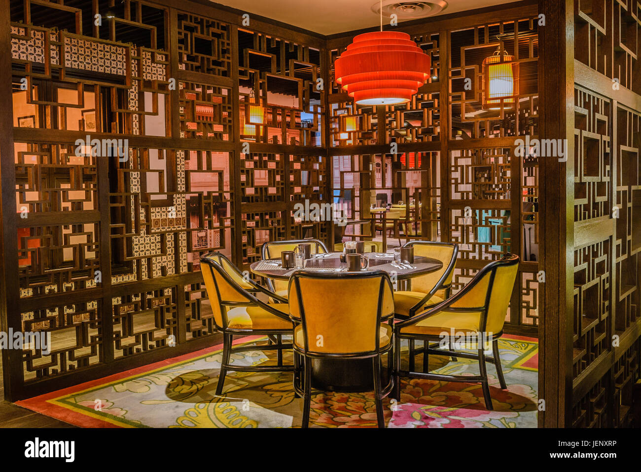 beautiful asian themed restaurant Stock Photo - Alamy