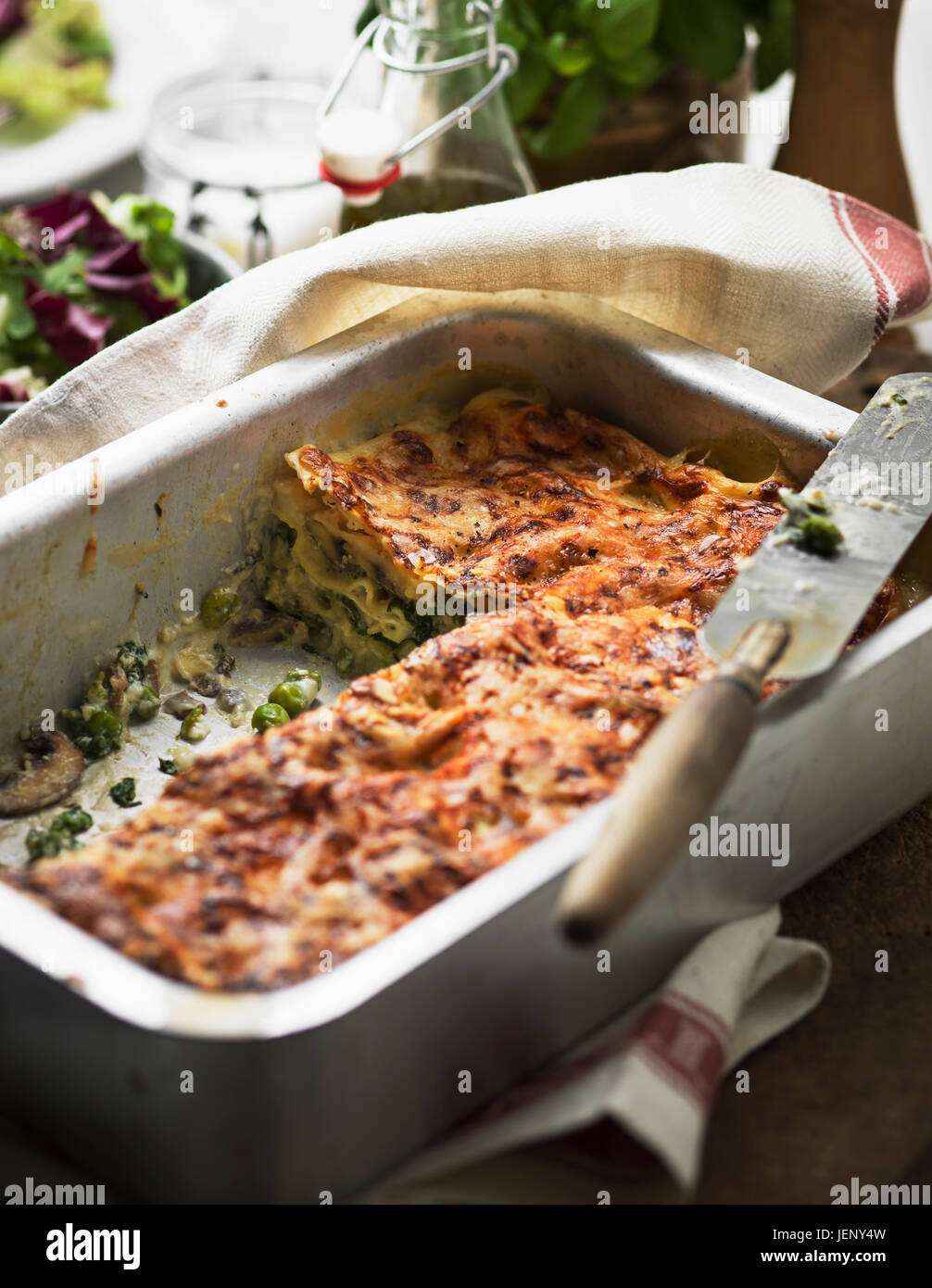 Vegetable lasagne hi-res stock photography and images - Alamy