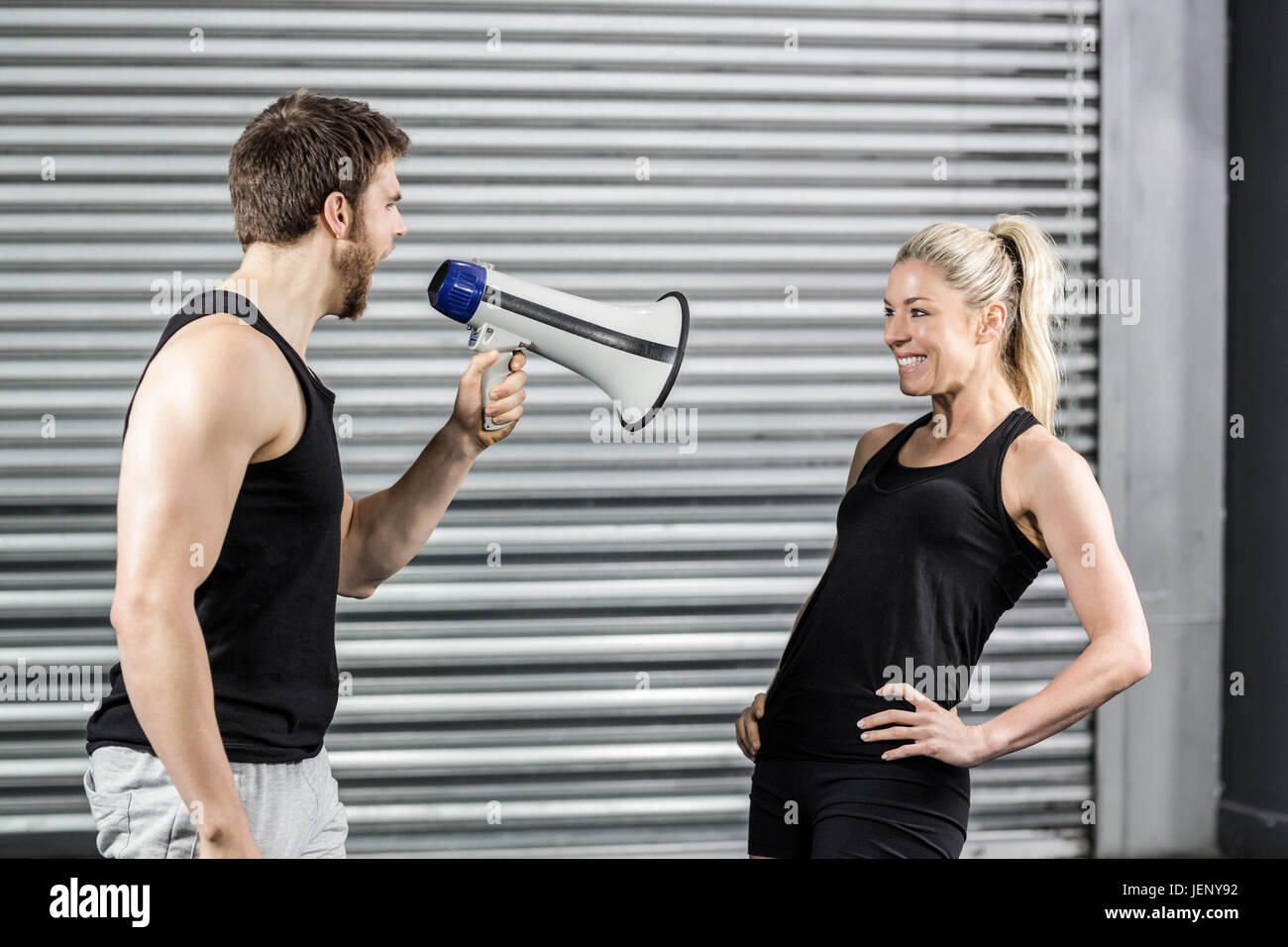 Yelling coach hi-res stock photography and images - Alamy