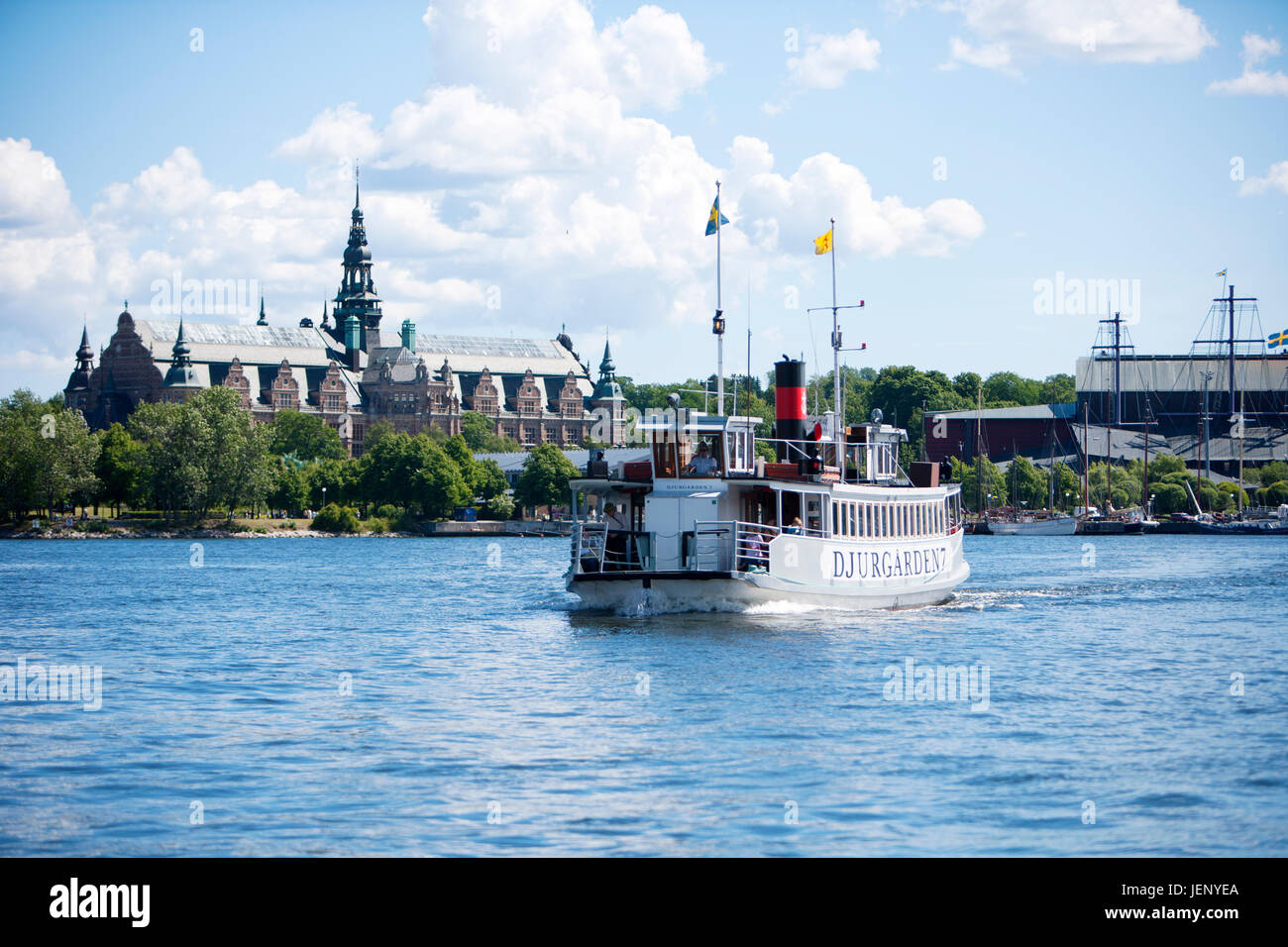 Tourboat on water Stock Photo - Alamy