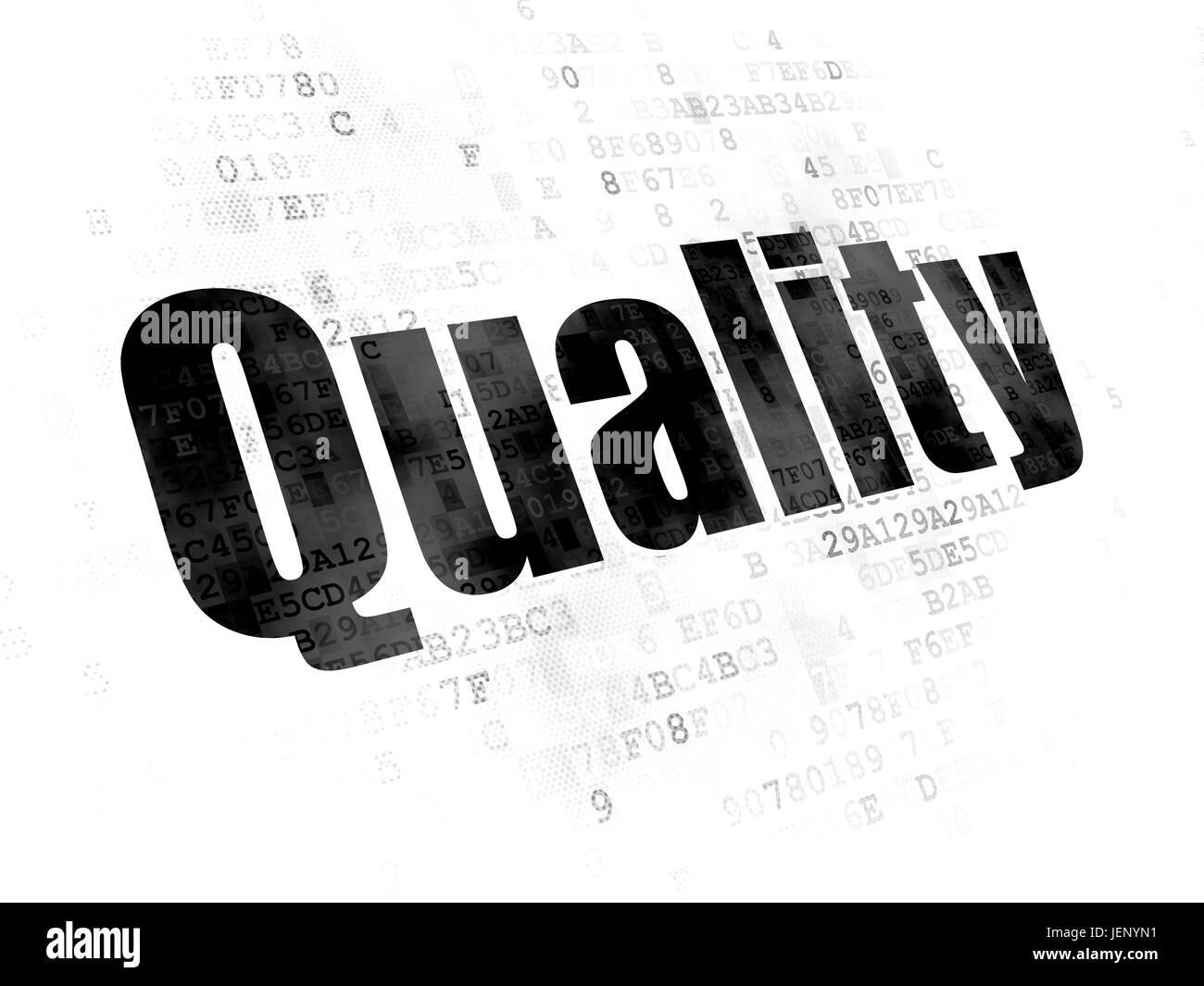 Marketing concept: Quality on Digital background Stock Photo - Alamy