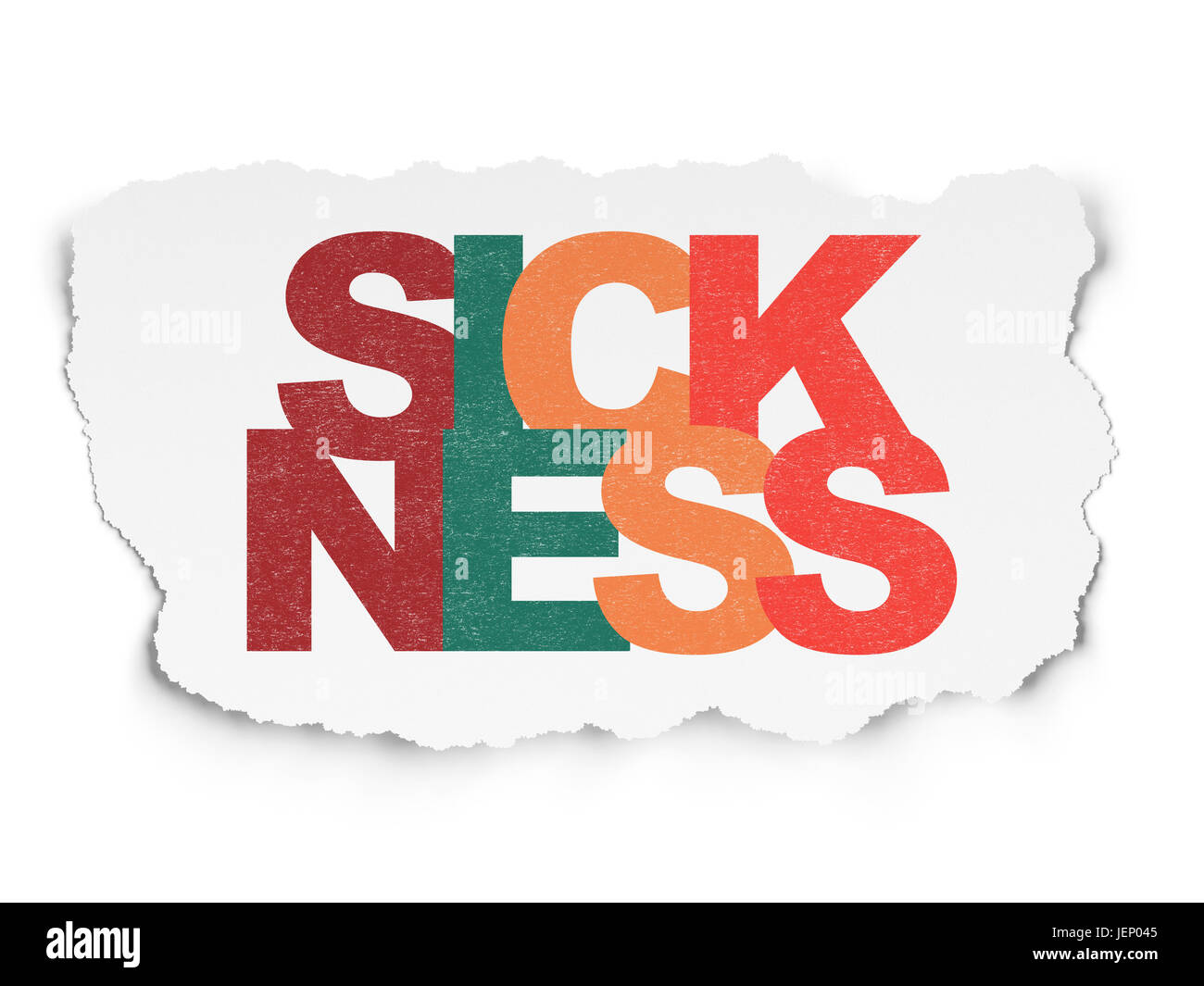 Healthcare concept: Sickness on Torn Paper background Stock Photo - Alamy