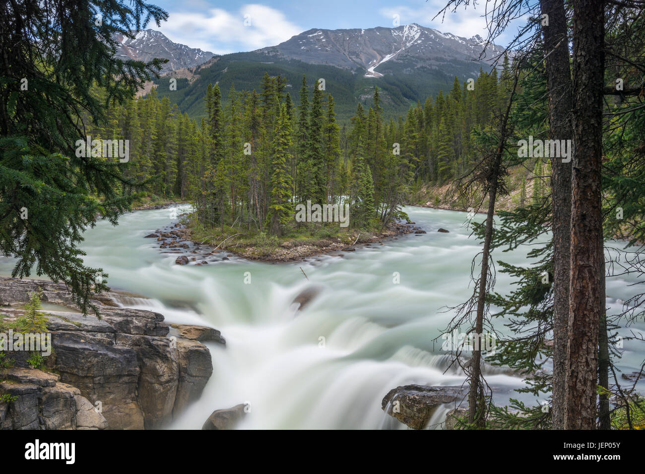 Sunwapta Falls, Jasper National Park, Alberta, Canada Stock Photo - Alamy