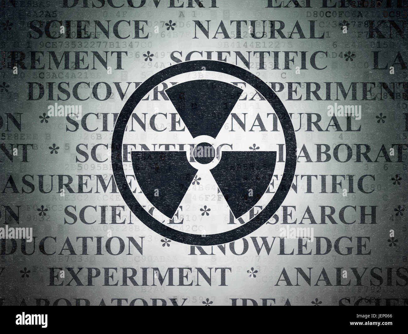 Science concept: Radiation on Digital Data Paper background Stock Photo ...