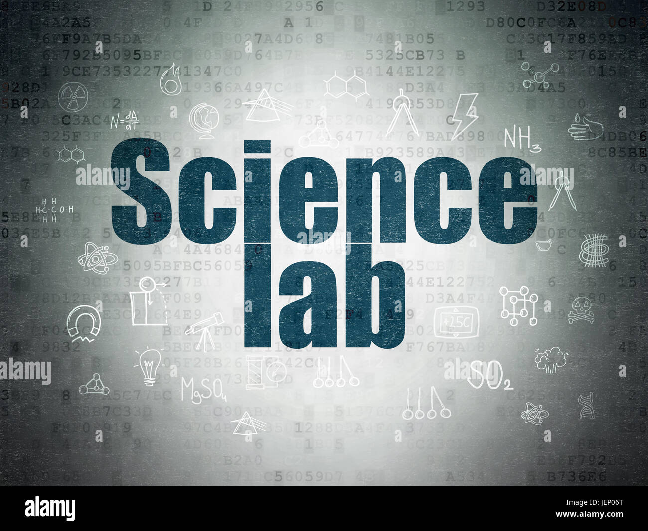 Science concept: Science Lab on Digital Data Paper background Stock ...