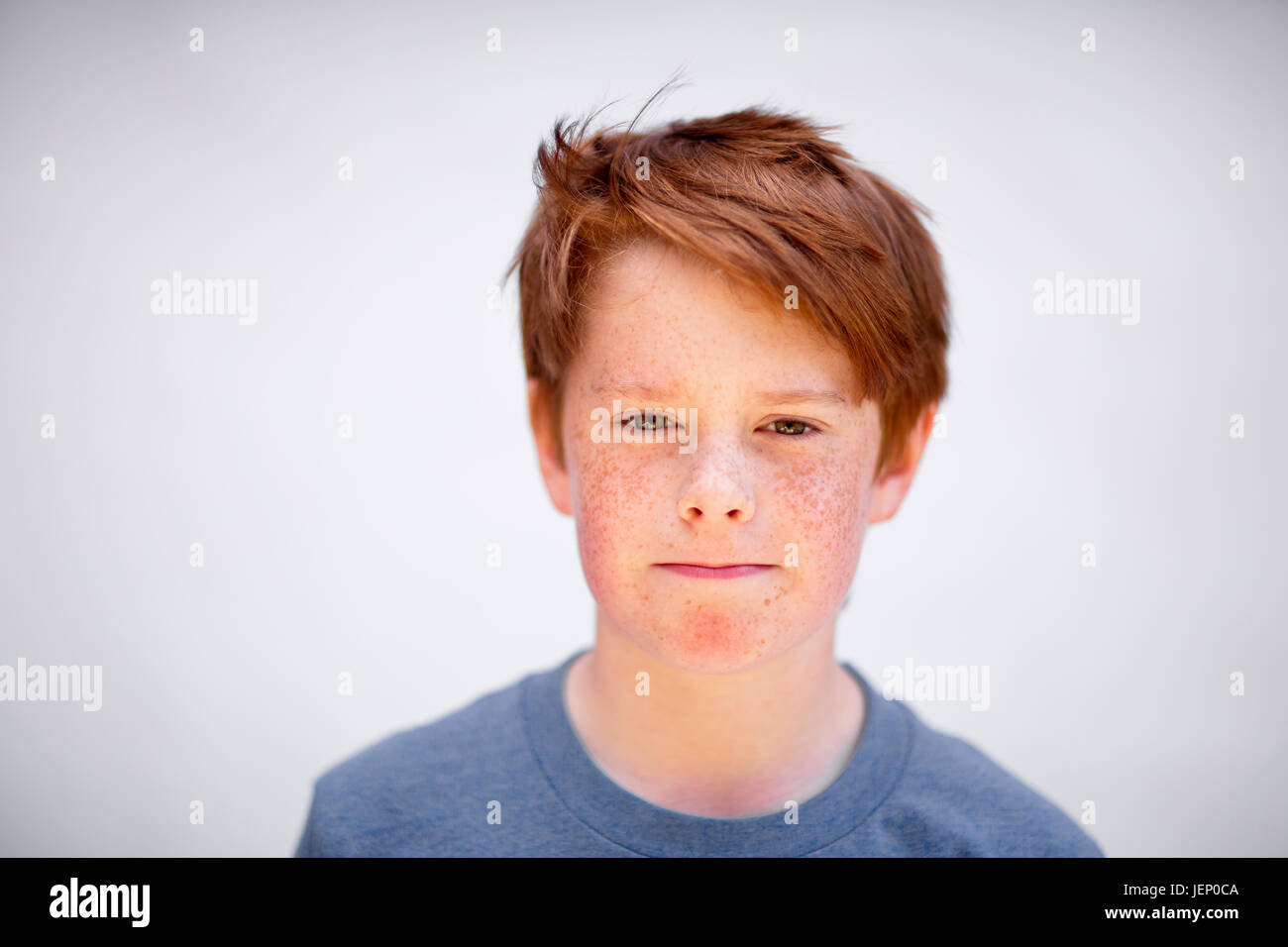 Portrait of boy, studio shot Stock Photo - Alamy