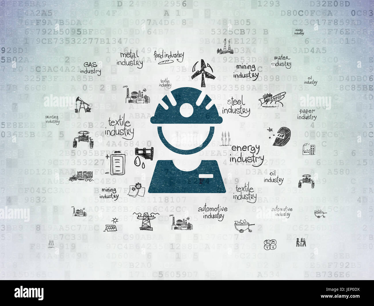 Factory Worker Silhouette