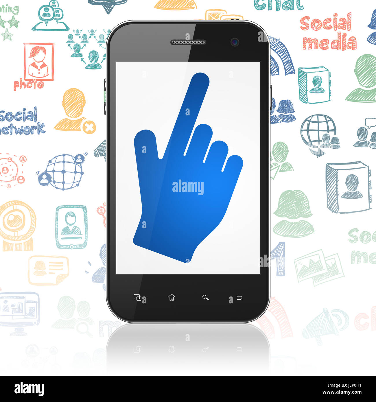Smartphone cursor ecommerce hi-res stock photography and images - Alamy