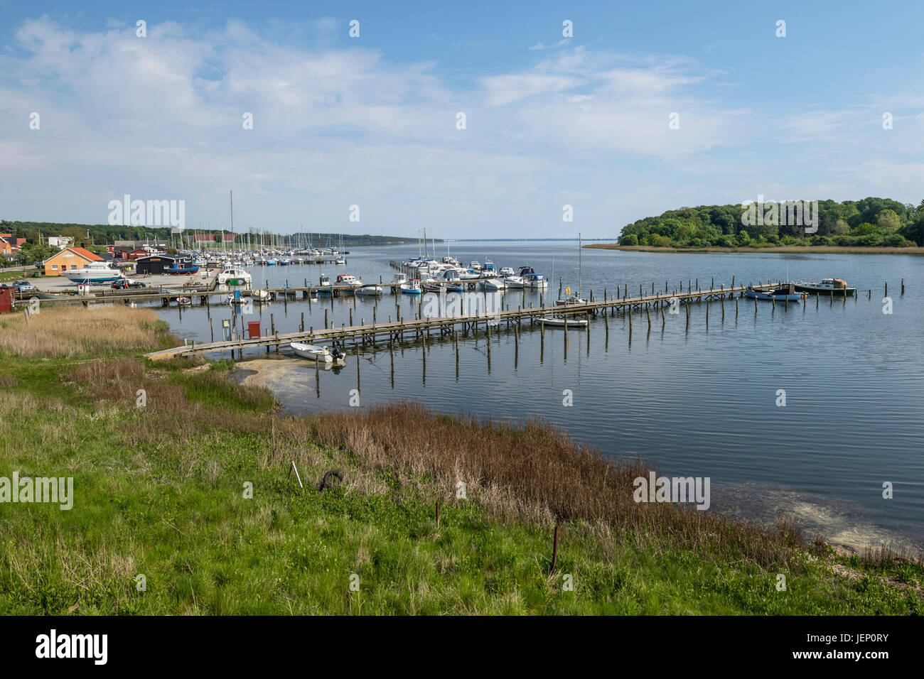 The northern Harbor of Vordingborg Stock Photo - Alamy