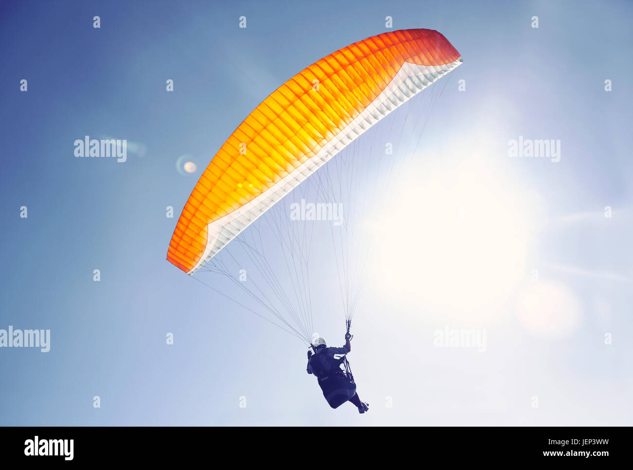 Parachuting low angle view hi-res stock photography and images - Alamy