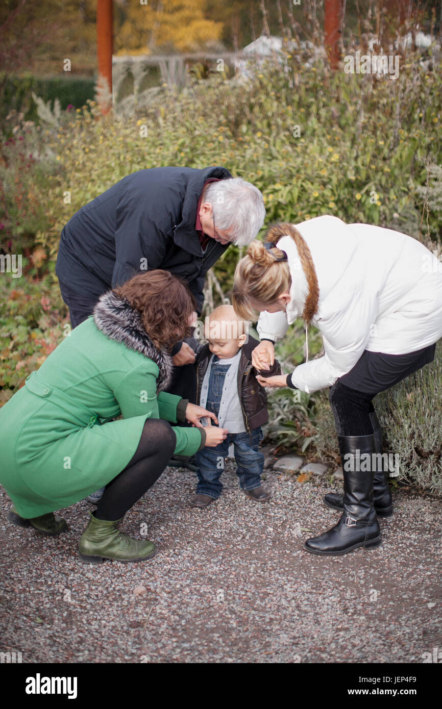 family of three generations Stock Photo - Alamy