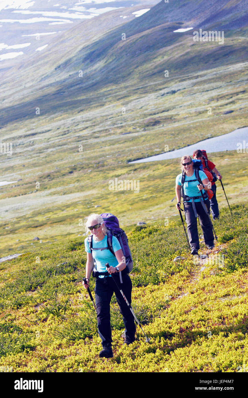 Women hiking in mountains Stock Photo - Alamy