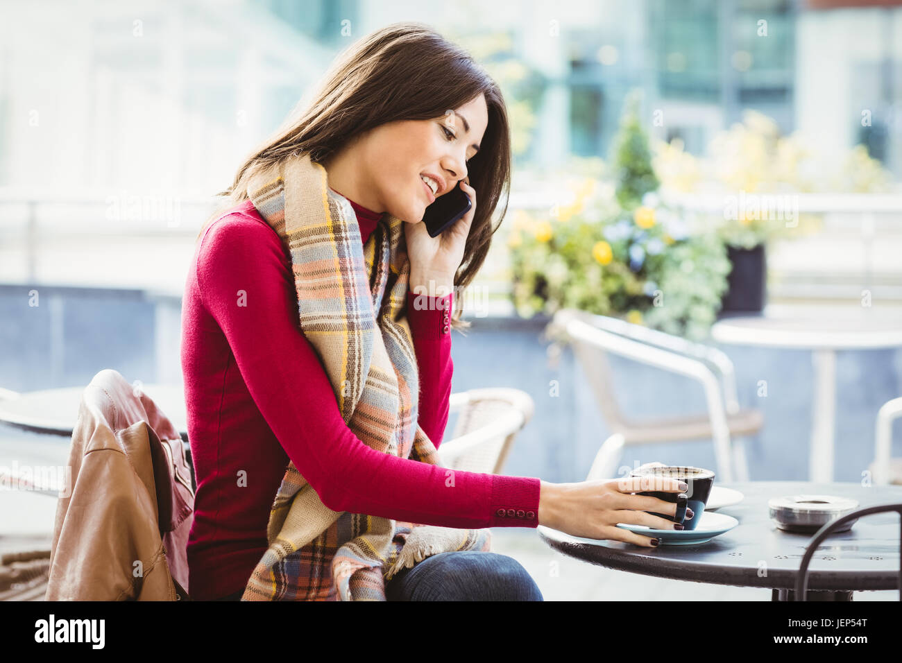 Woman on the phone Stock Photo - Alamy