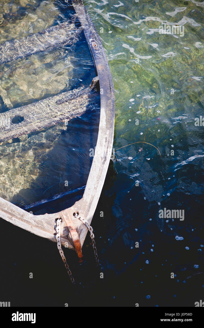 Boat full water sinking hi-res stock photography and images - Alamy