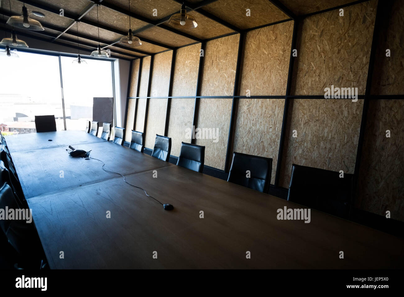 An empty modern conference room in office Stock Photo - Alamy