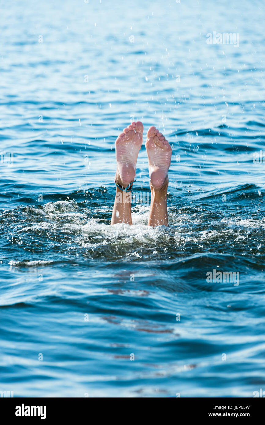 Handstand dive hi-res stock photography and images - Alamy