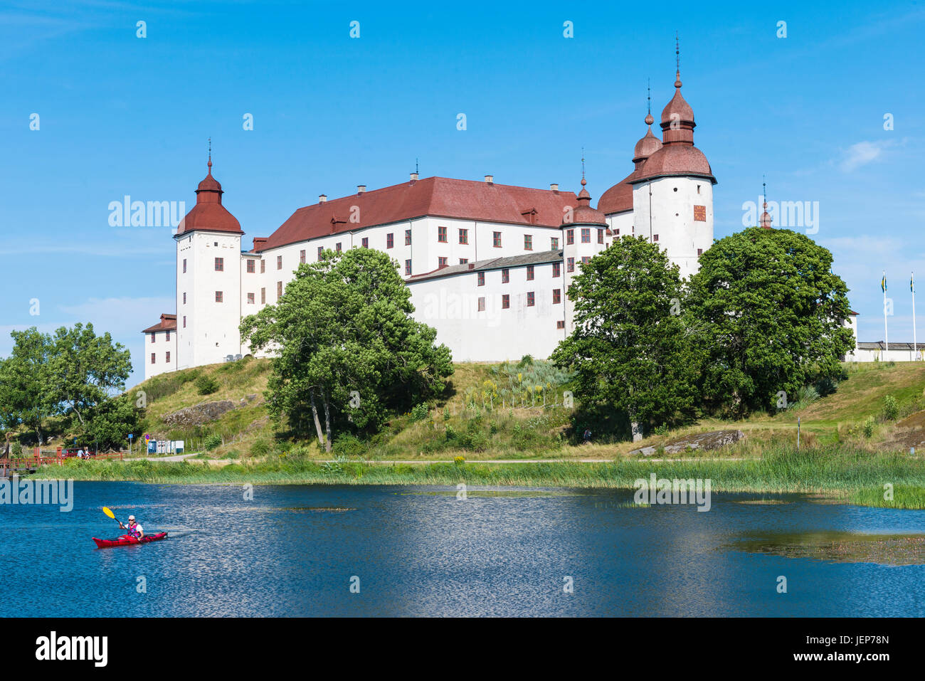 View of Lacko castle Stock Photo - Alamy