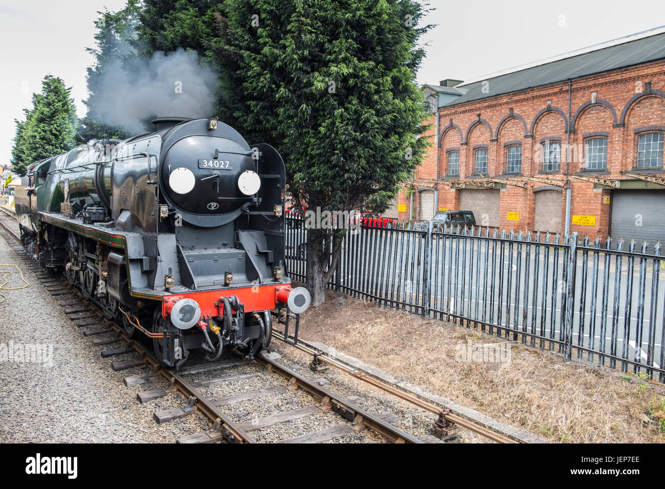Severn Valley Railway steam train seen at Kidderminster station Stock ...