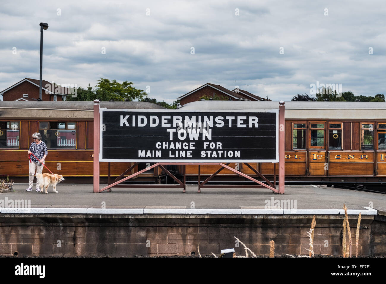 Kidderminster Station of the Severn Valley Railway line Stock Photo - Alamy